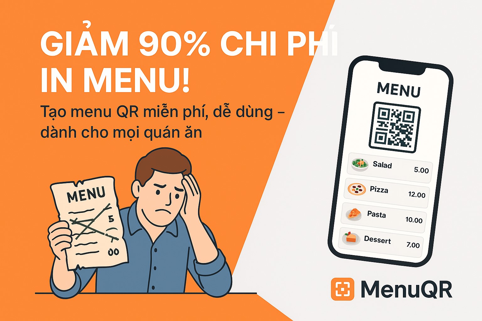 Chi phí in menu quán ăn đang đè nặng bạn? Đây là cách tiết kiệm đến 90%